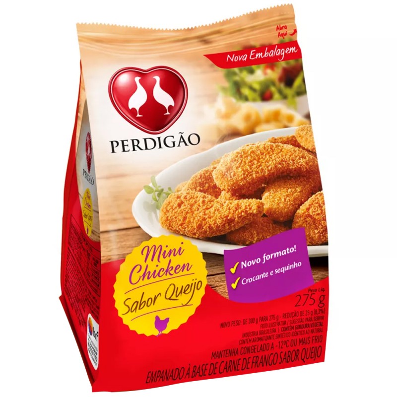 Empanado Perdigão Mini Chicken 275g Queijo