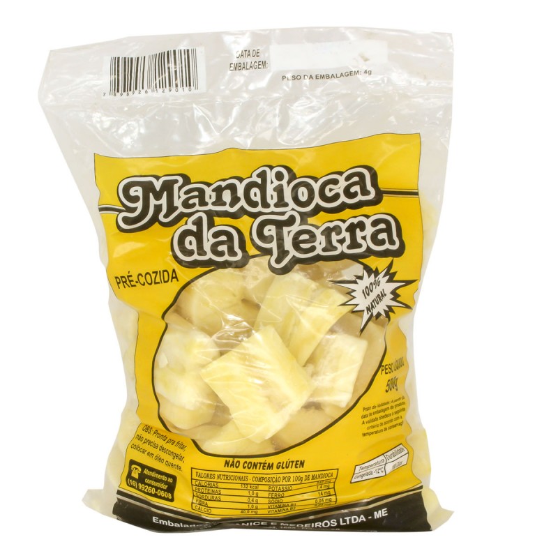 Mandioca Da Terra 700gr Crua