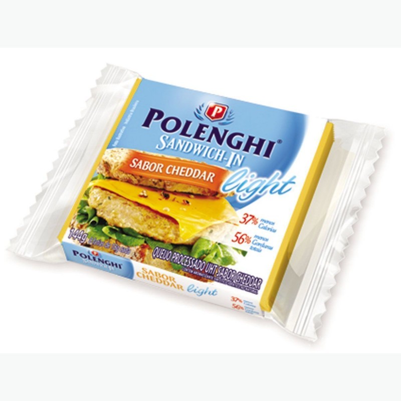 Queijo Polenghi Sandwich In 144gr Cheddar Light