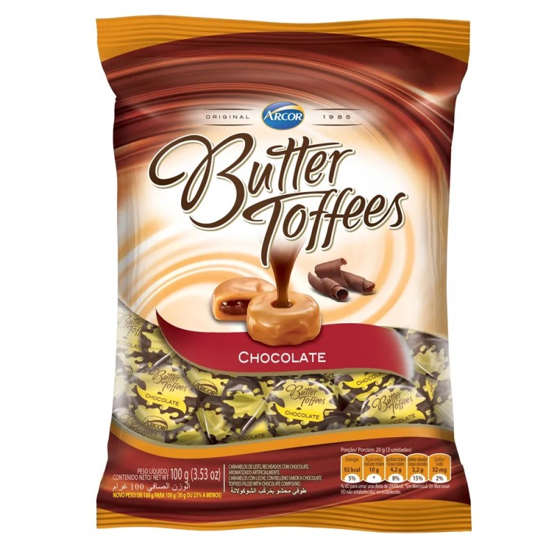 Bala Butter Toffees 100gr Chocolate