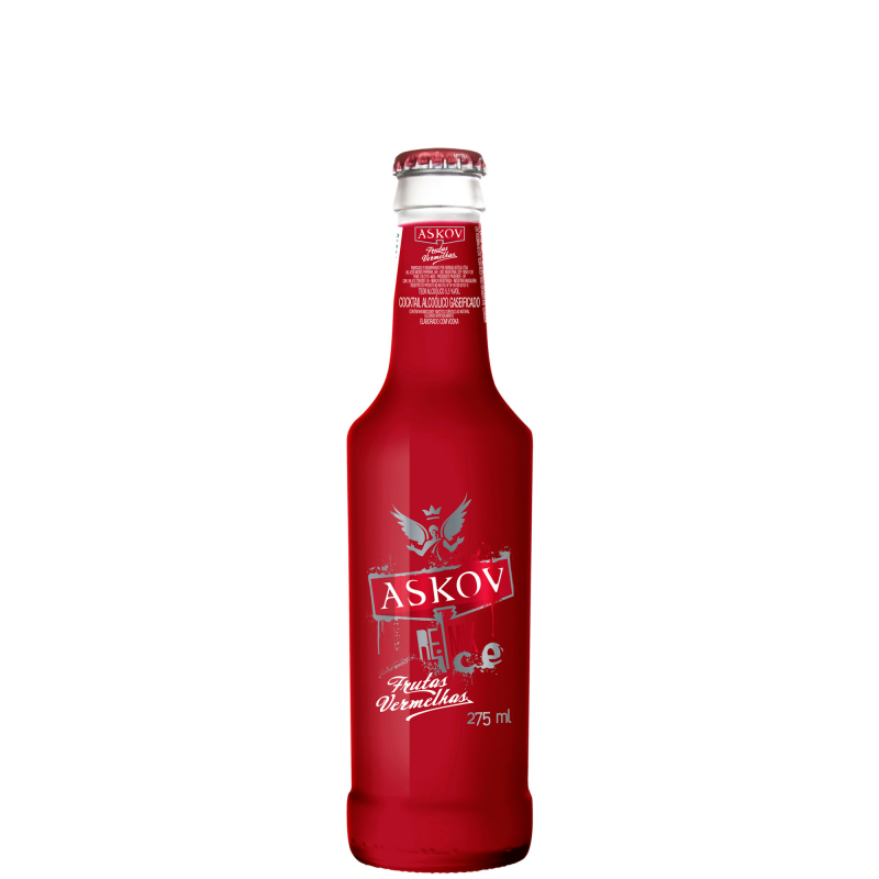 Bebida Mista Askov Ice 275ml Frutas Vermelha