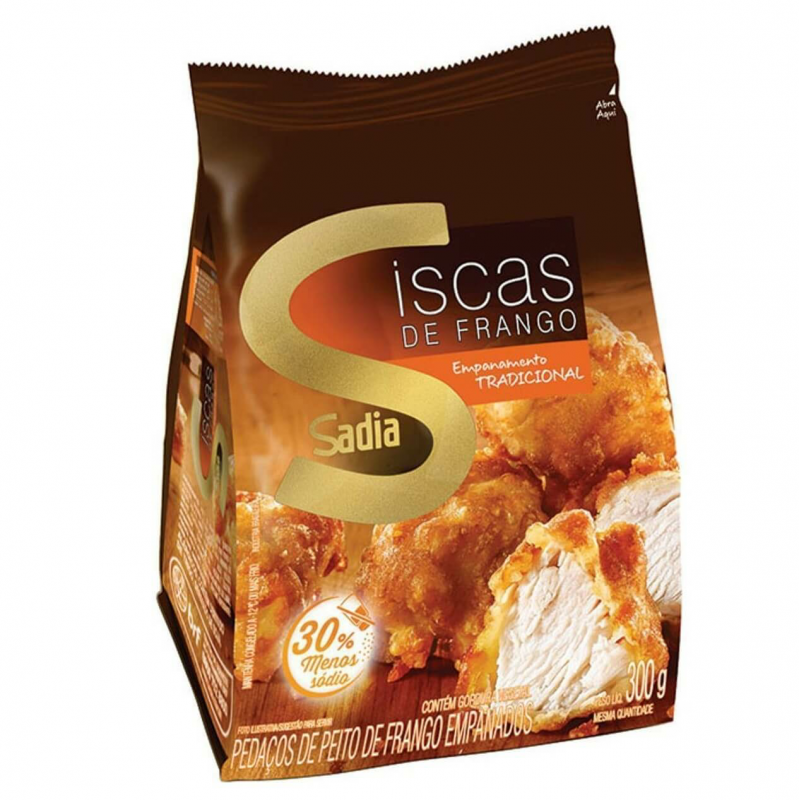Iscas de Frango Sadia 300gr Tradicional