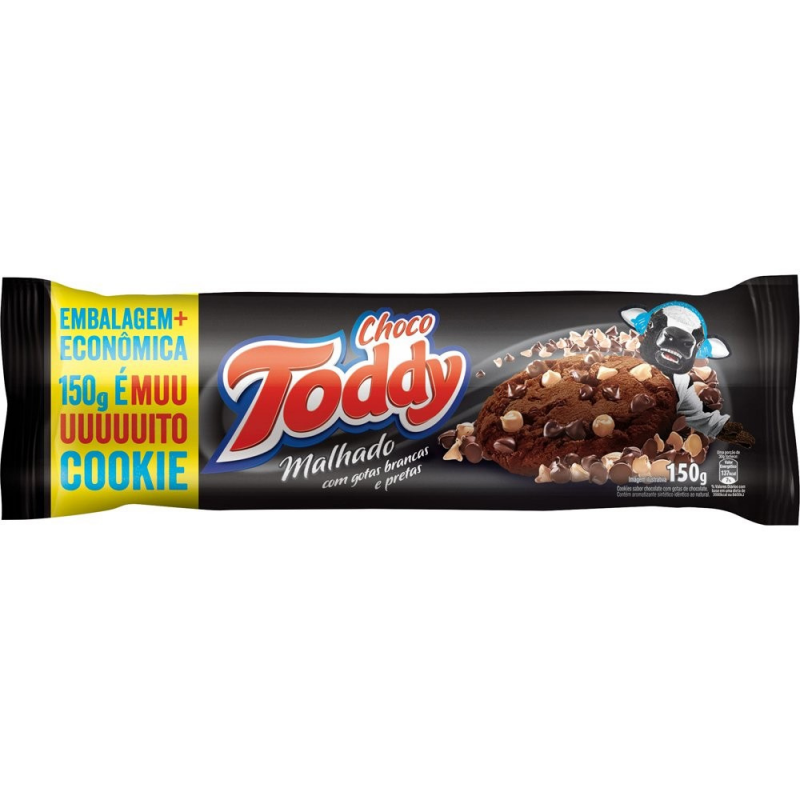 Biscoito Cookies Toddy 133gr Chocolate Malhado