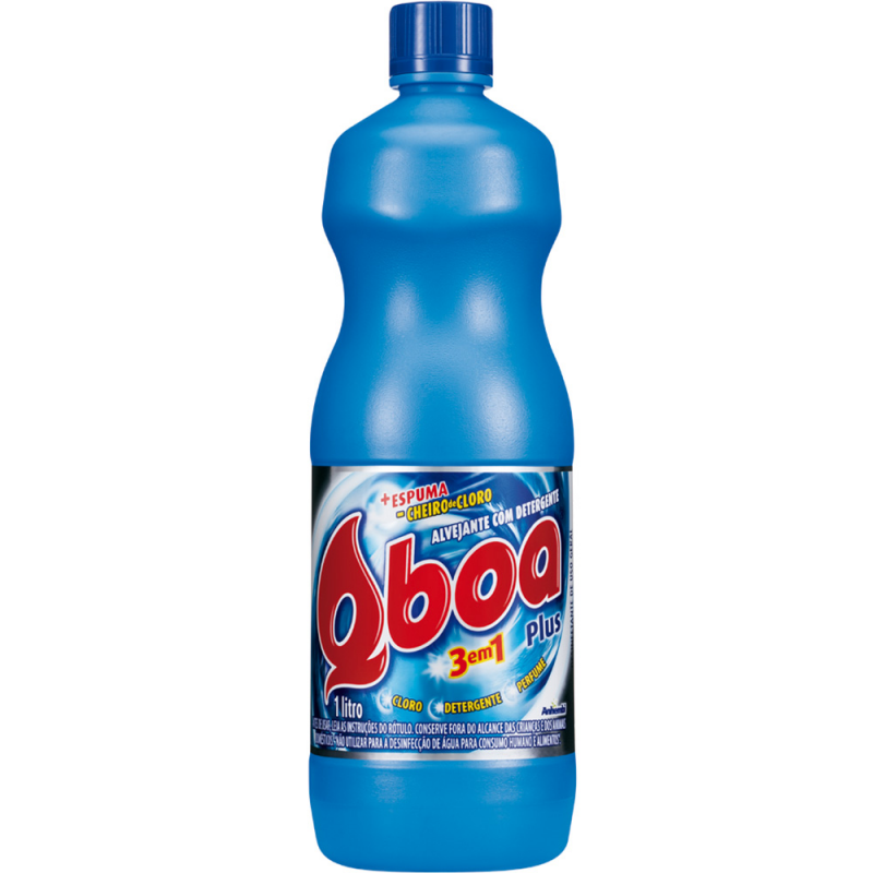 Alvejante Qboa Plus 3em1 1lt com Detergente