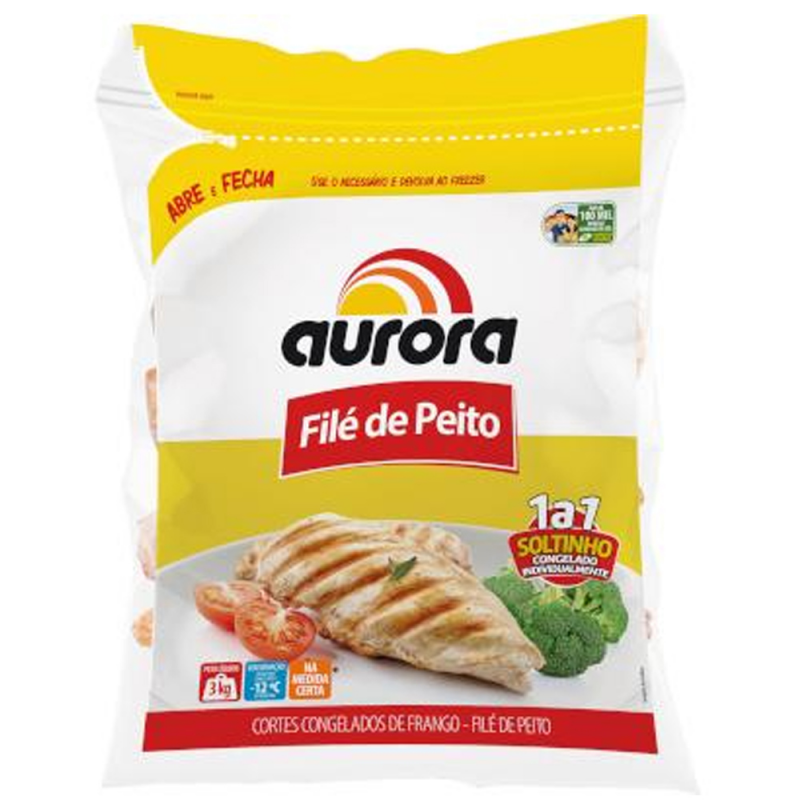 Filé de Frango Aurora Pacote 1kg