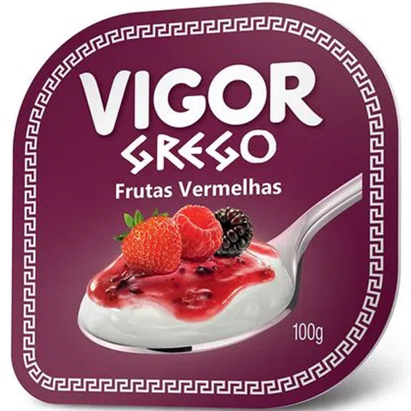 Iogurte Grego Vigor 100gr Frutas Vermelhas